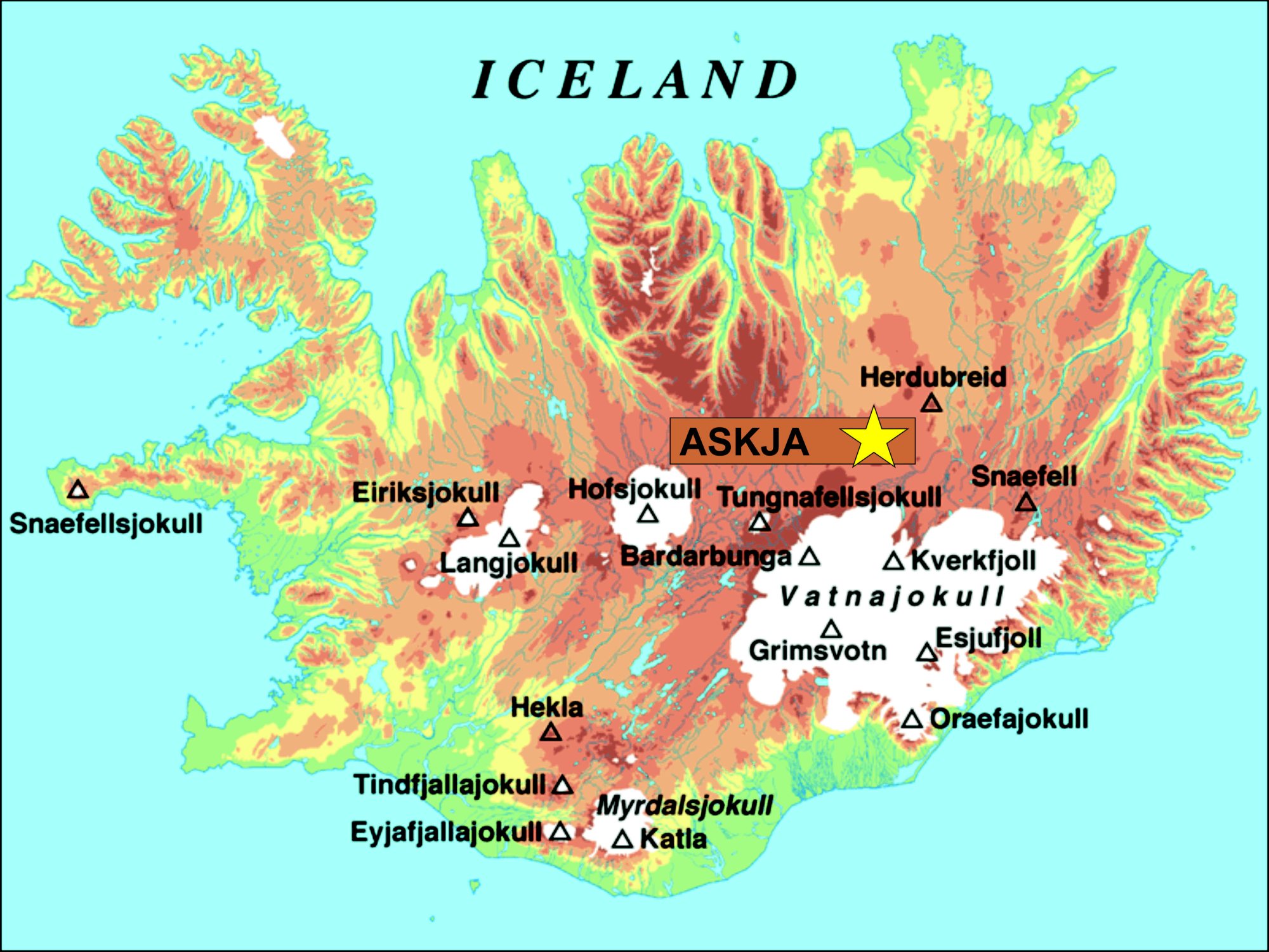 Mapa De Askja