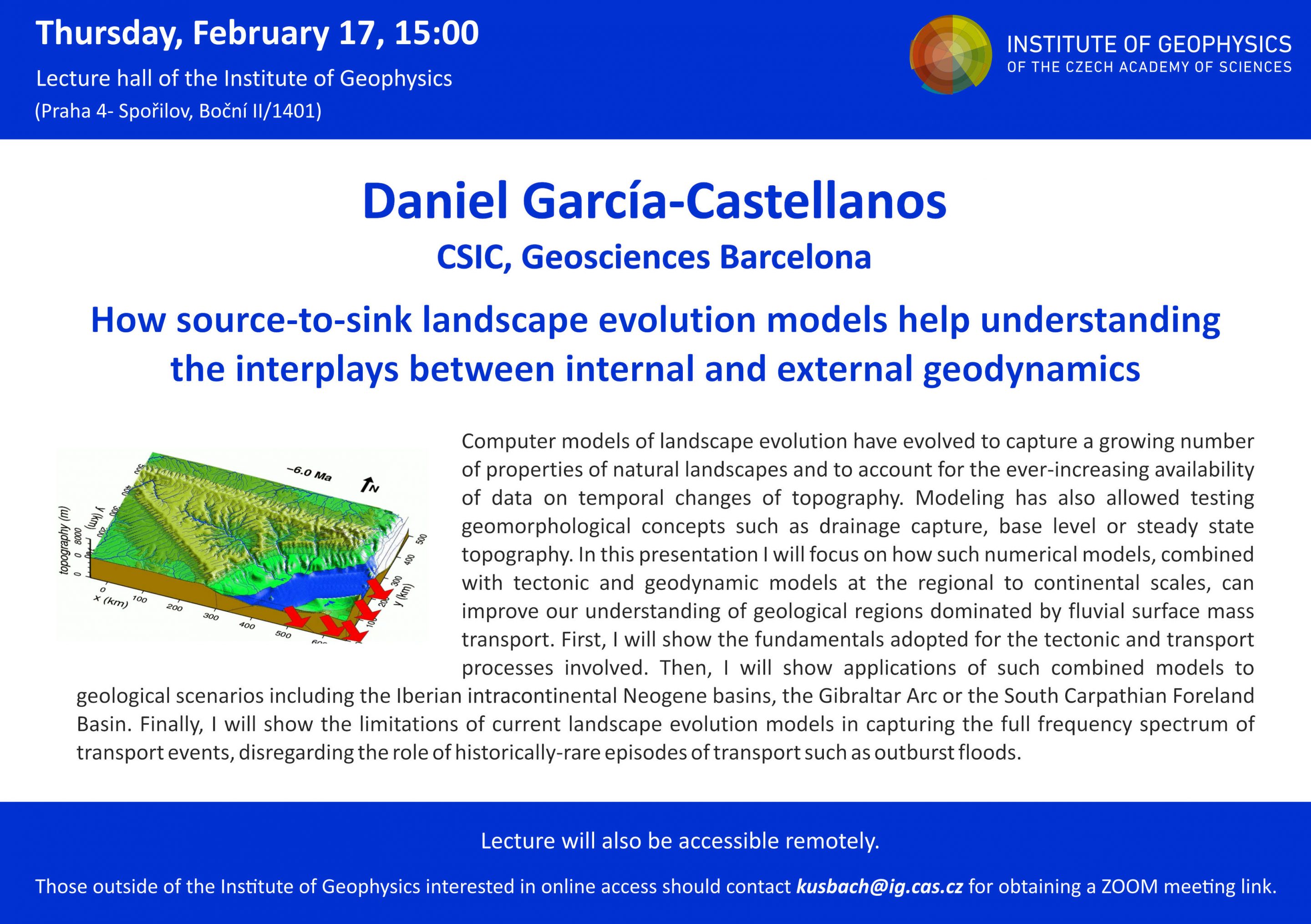 Čtvrteční seminář: Daniel García-Castellanos - 17. března ...