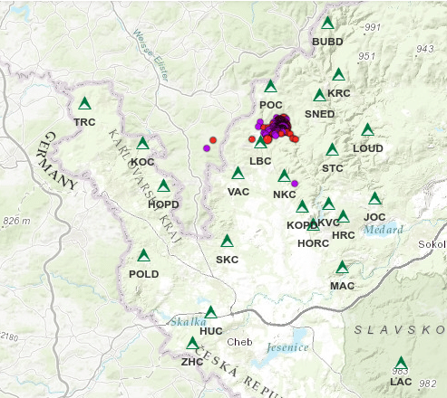 Zvýšená seismická aktivita v západních Čechách - aktualizováno ...
